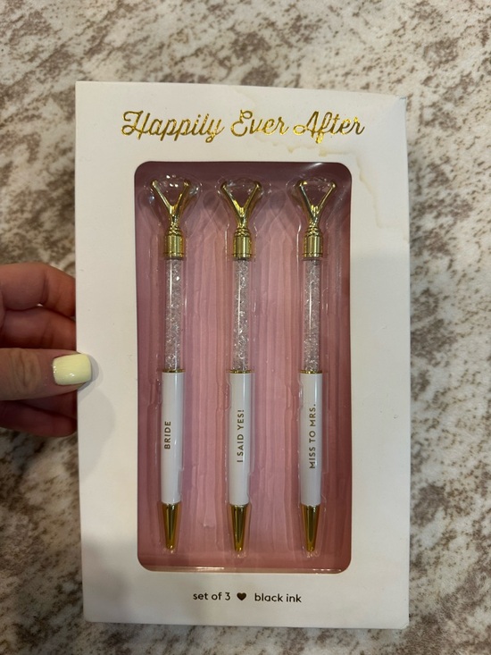 Party Supplies | White Gold Bridal Ballpoint Pen Set Set Of 3 | Poshmark